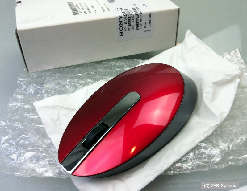 Sony Vaio Bluetooth Laser Mouse vgp-bms55r in Red/Red, a1558862a, New ...